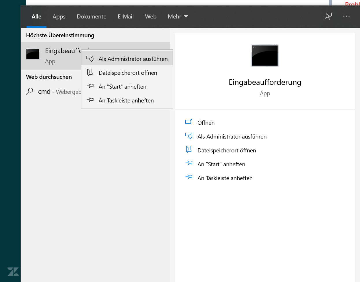 Windows CMD Aktivierung